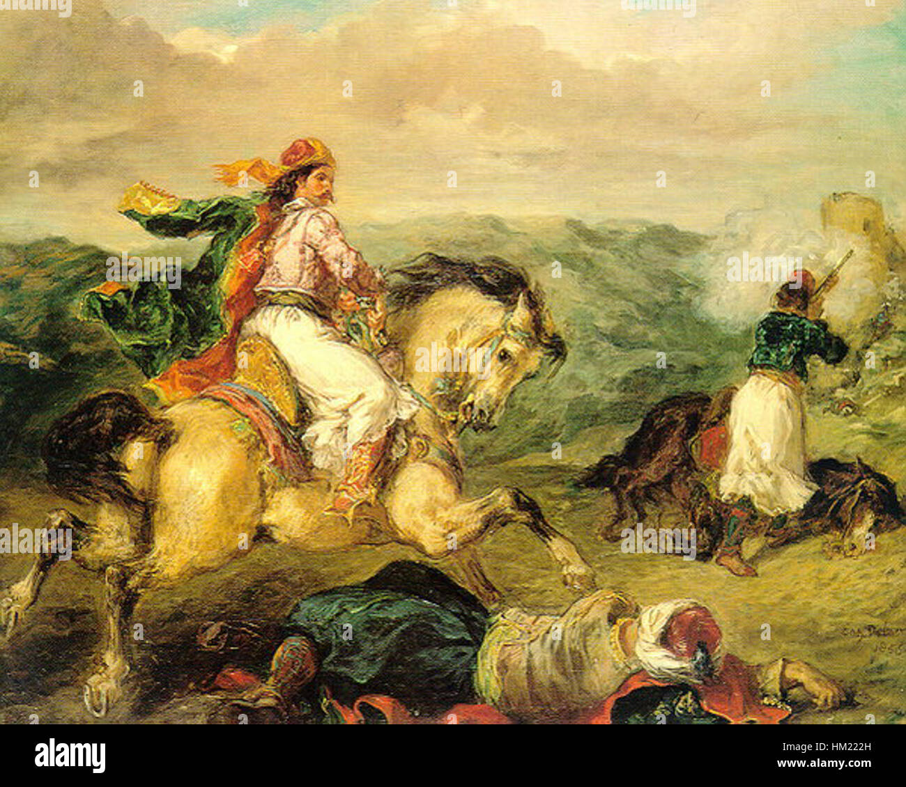 The *Greek fighter on horseback* is a classical representation of a ...