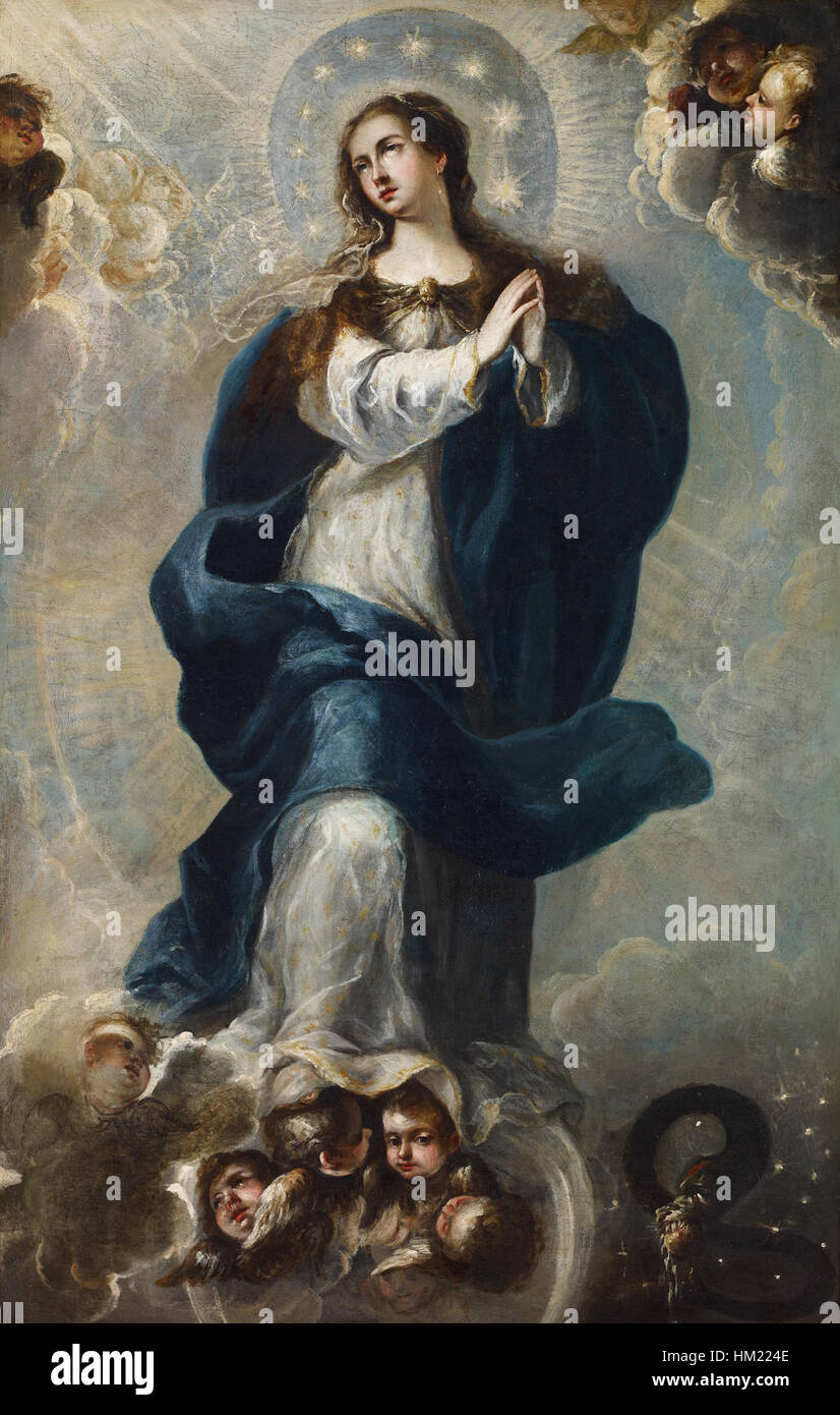 *Immaculate Conception* is an anonymous painting from the 17th century ...