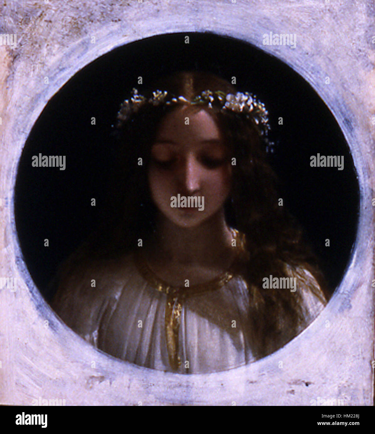 'Ophelia' by Henry Lejeune is a detailed oil painting that captures the ...