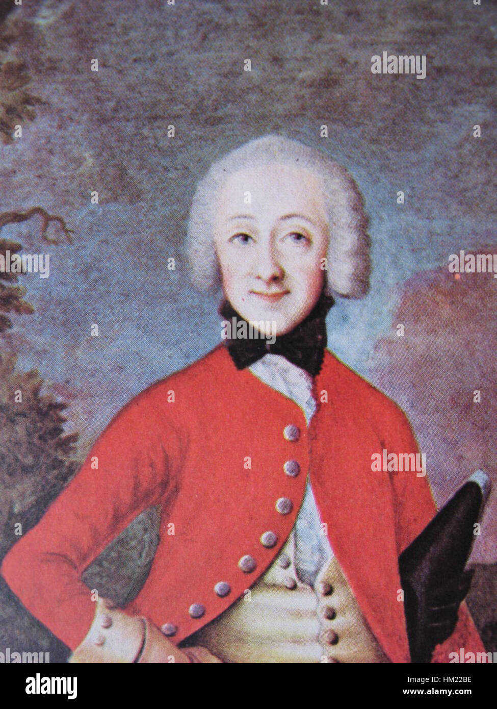 This 1751 portrait of Hannibal Wedell-Wedellsborg, painted by Foltmar ...