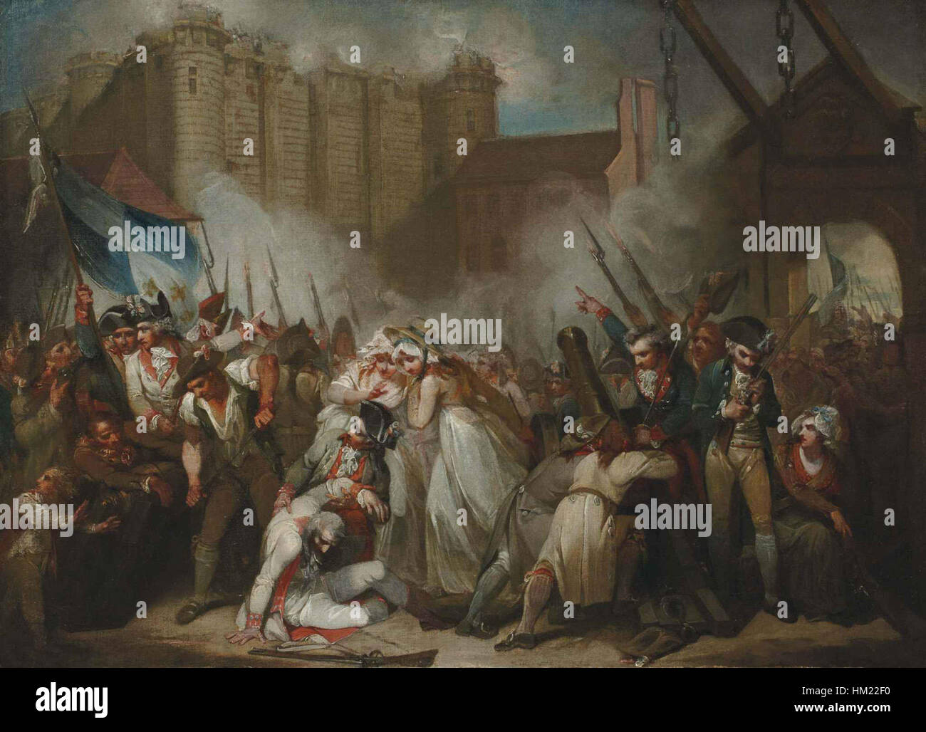 *The Storming of the Bastille*, by Henry Singleton, captures the ...