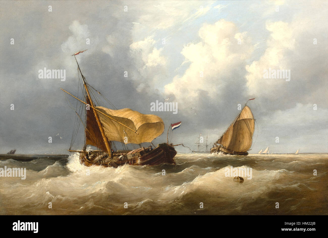 Henry King Taylor’s 'Dutch Fishermen at Sea' depicts a group of Dutch ...
