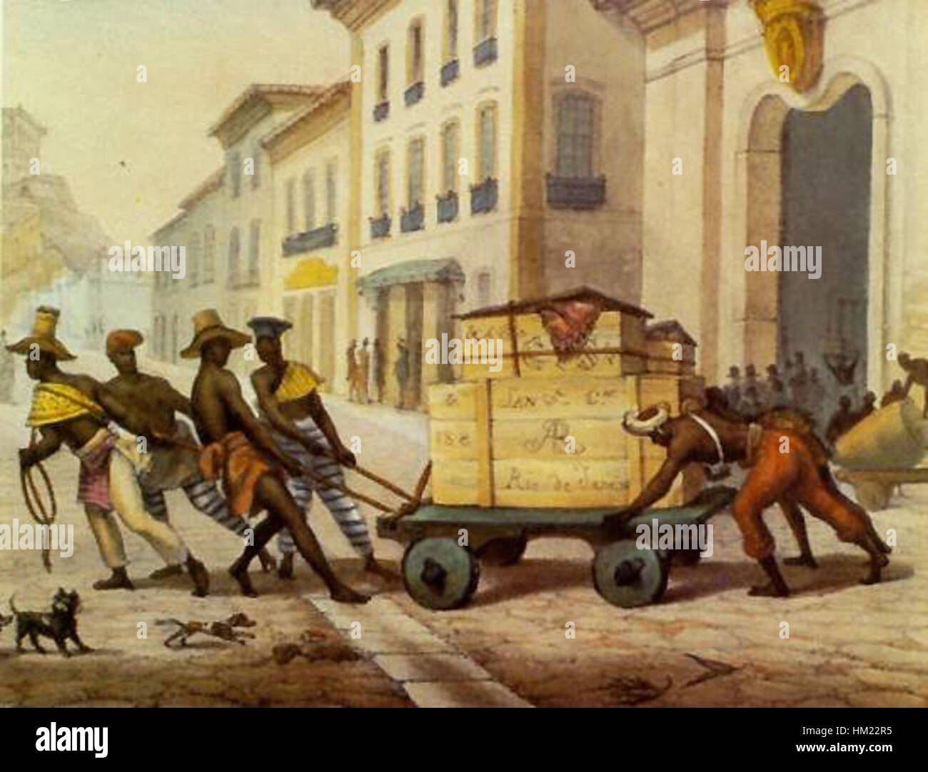 Jean-Baptiste Debretâ€™s painting 'Negros de Carro' captures a poignant ...