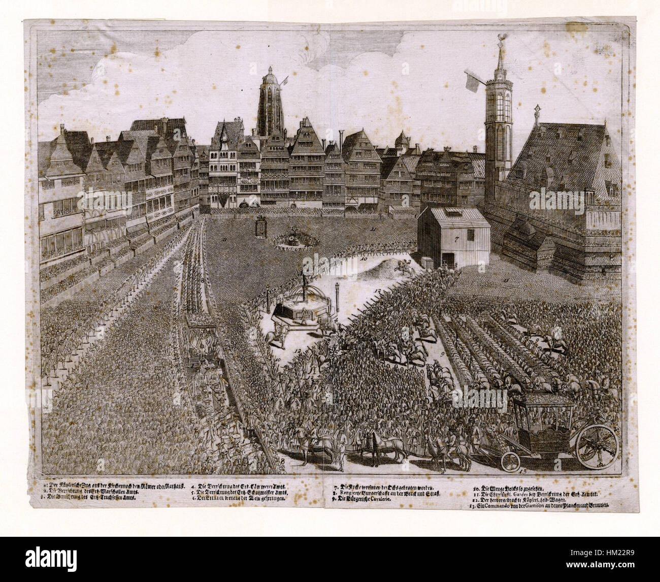 The 'Kroenung Karl VI' painting from 1711, located in Frankfurt ...