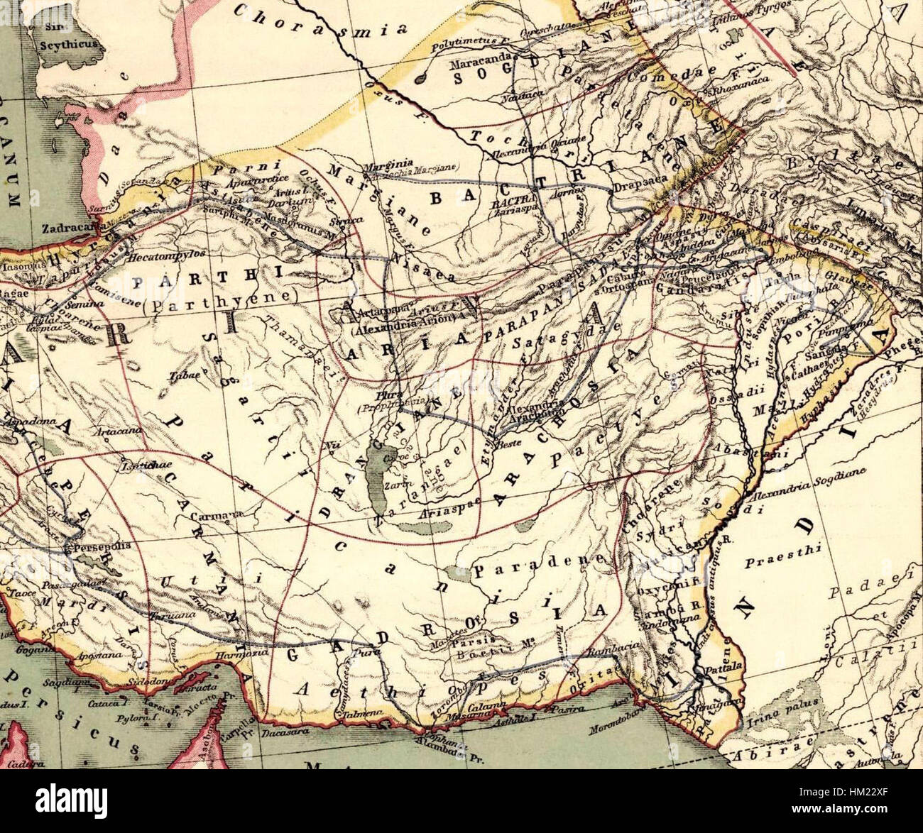 Old maps middle east hi-res stock photography and images - Alamy