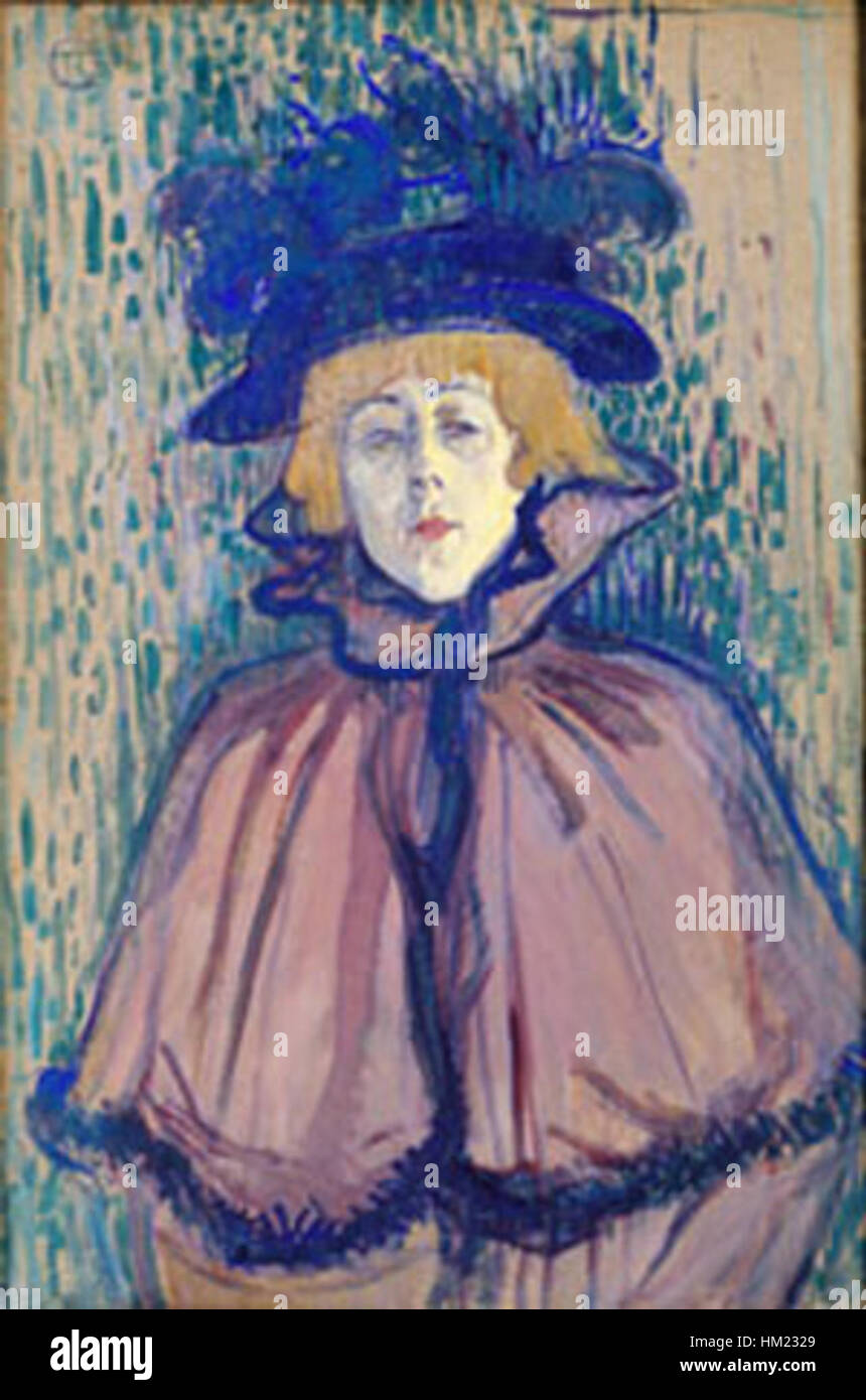 Henri de Toulouse-Lautrec's 1893 painting of Jane Avril, a famous ...