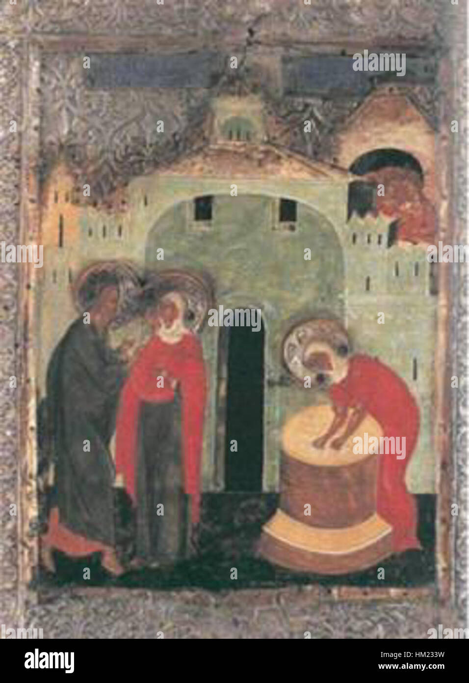 This is a detailed image from Andrej Rublev's famous 'Holy Trinity ...