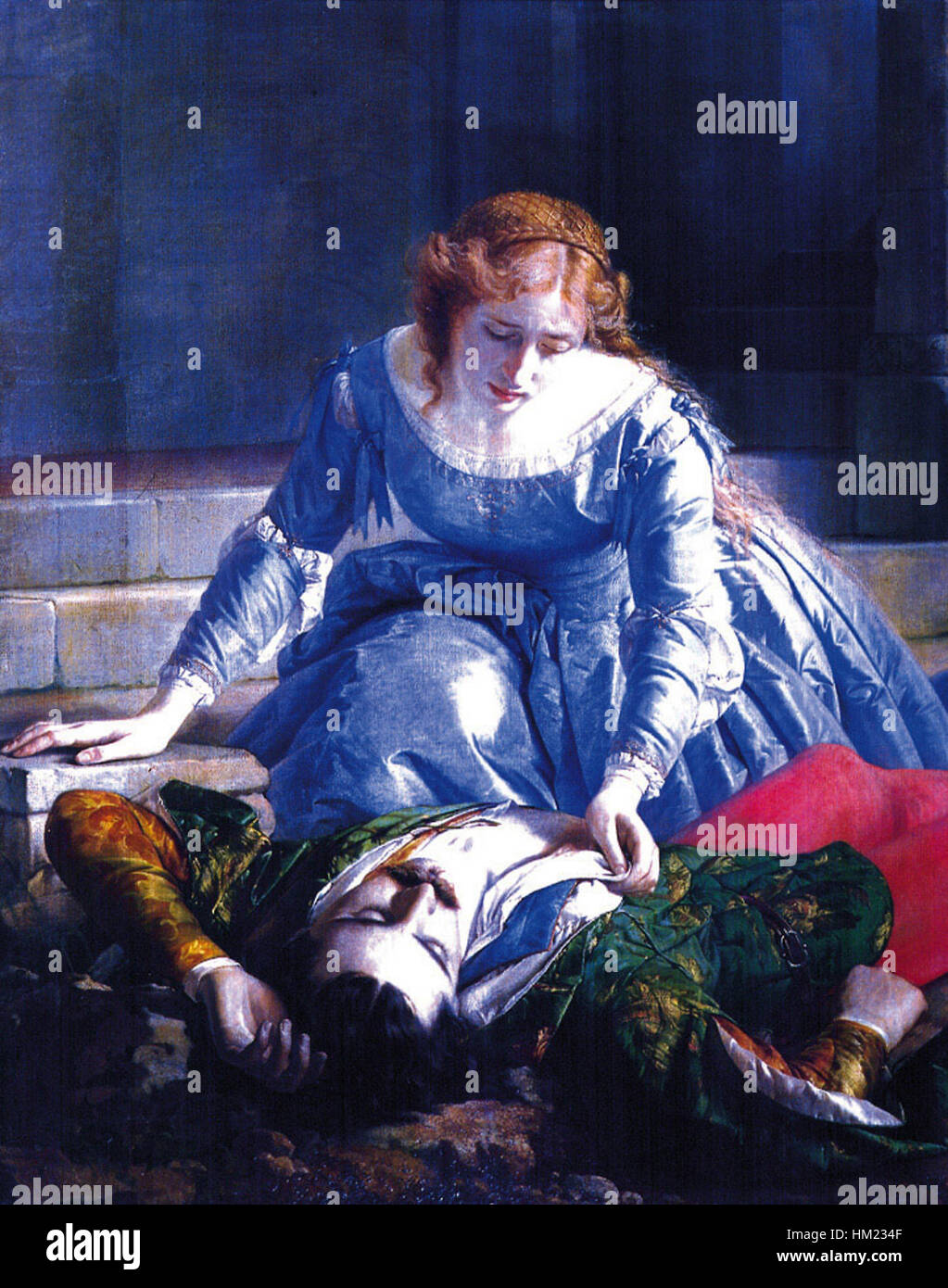 This artwork depicts Imelda de Lambertazzi, an iconic figure in Italian ...