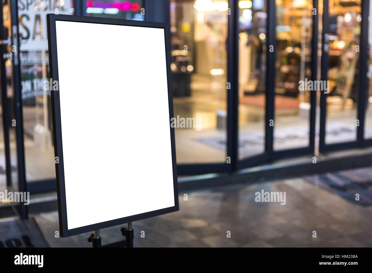 Empty sign in the street and shopping mall Stock Photo - Alamy