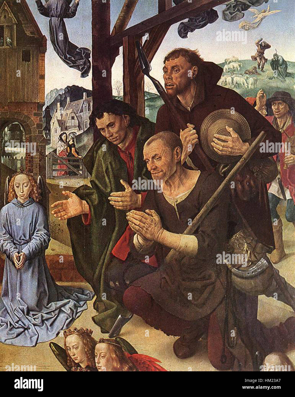 This detail from *The Adoration of the Shepherds* by Hugo van der Goes ...