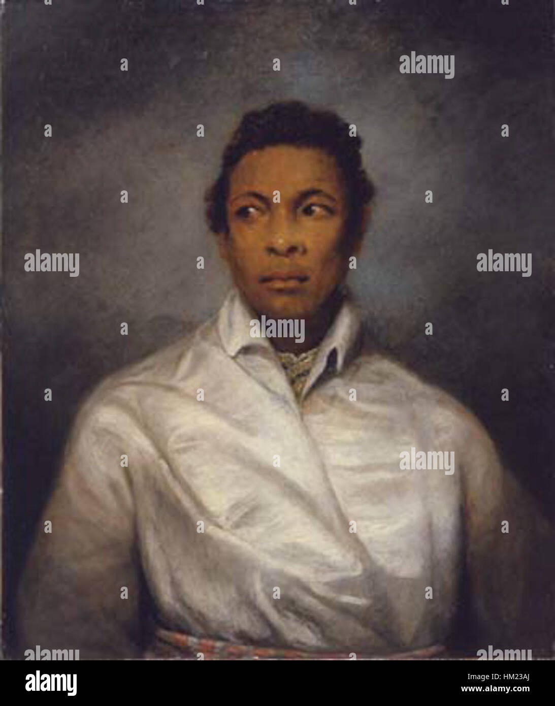 This portrait by Northcote depicts Ira Aldridge, an African-American ...