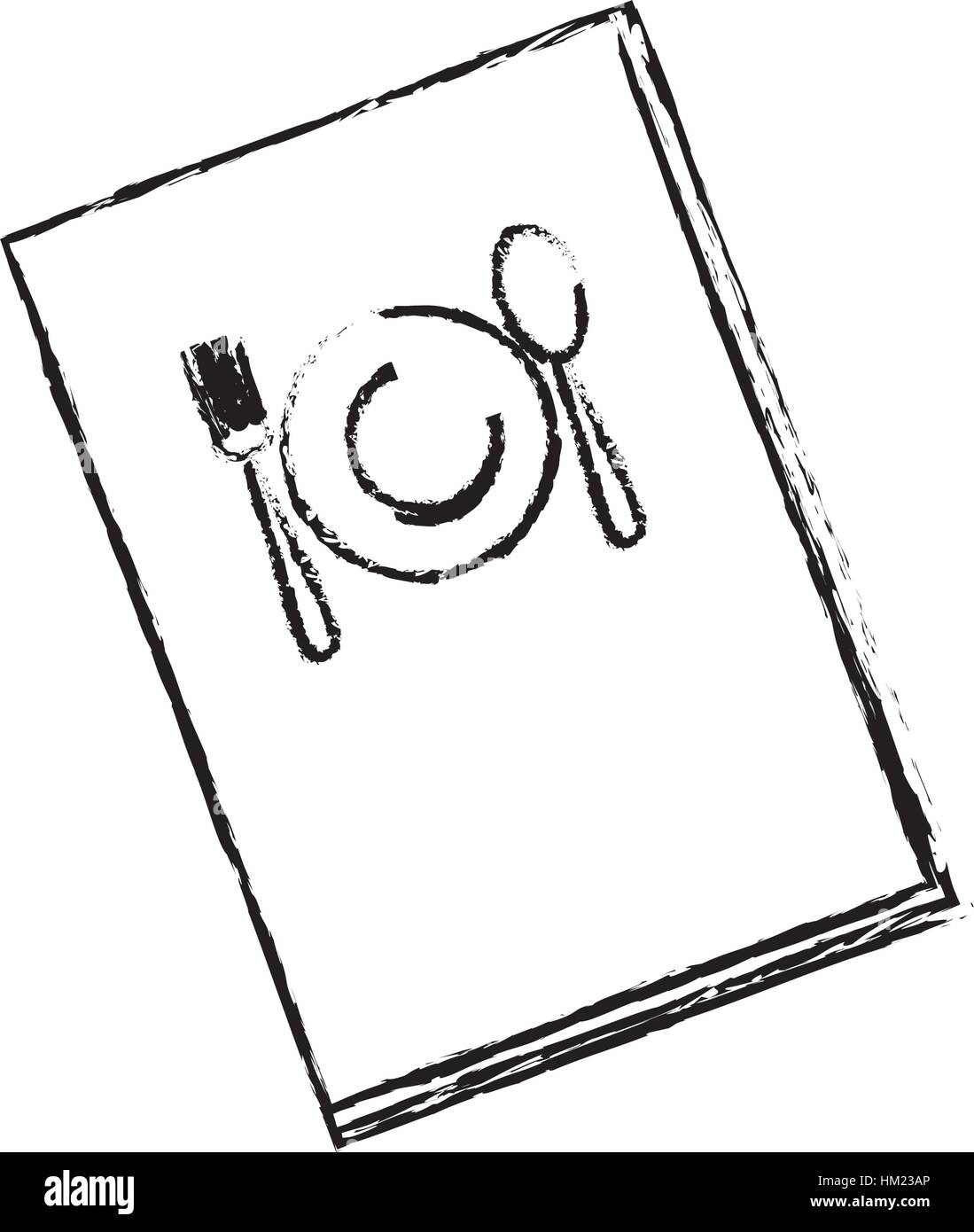 Restaurant menu book icon vector illustration graphic design Stock ...