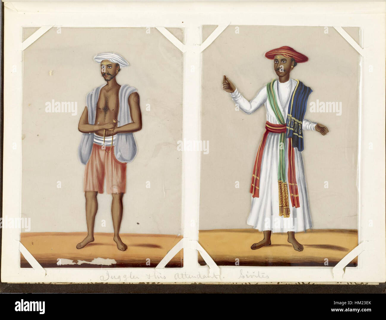 This miniature from the Walters collection depicts a scene of Indian ...