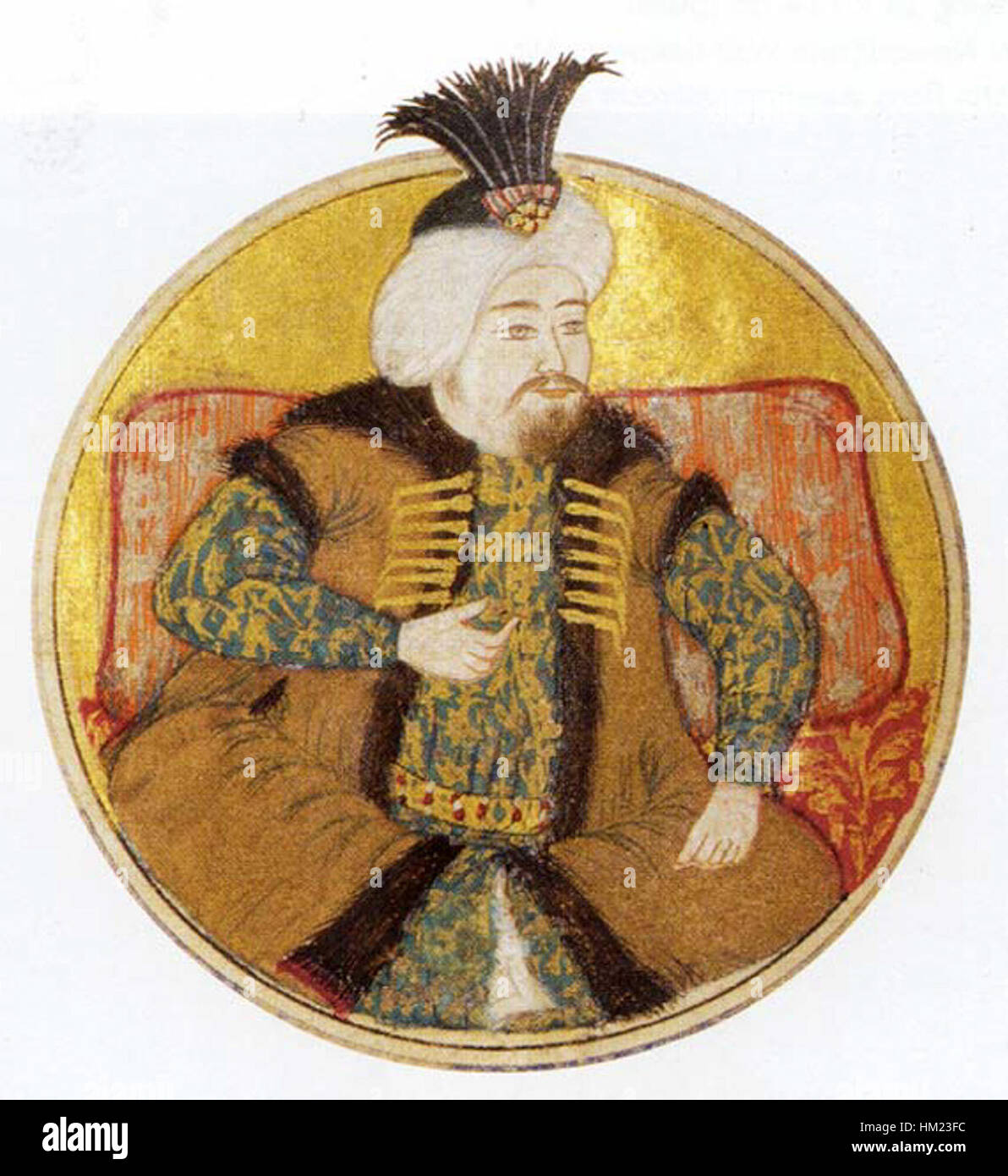 II Mustafa's portrait showcases a detailed representation from the ...