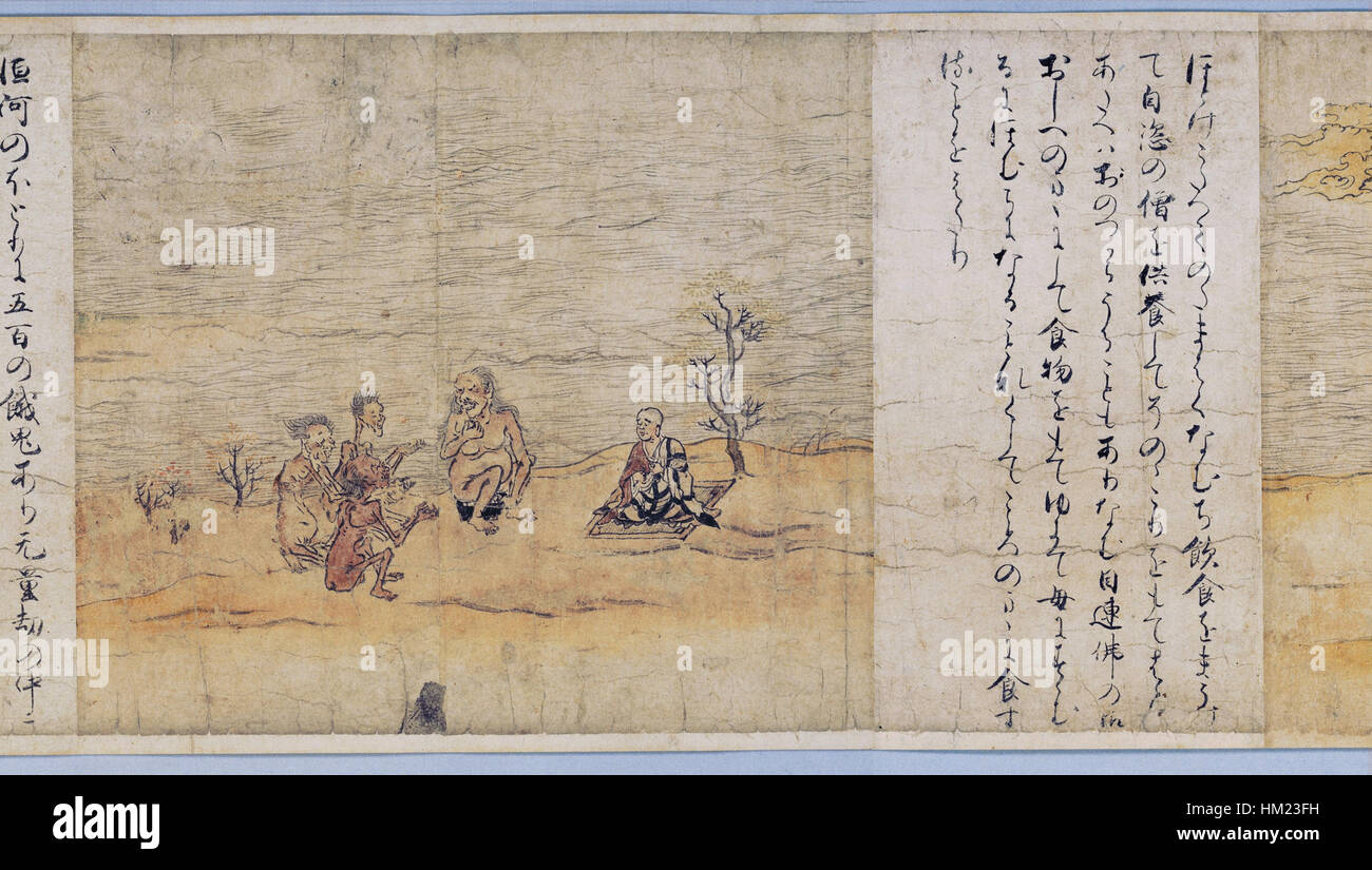 The 'Hungry Ghosts Scroll' from Kyoto is a depiction of the suffering ...