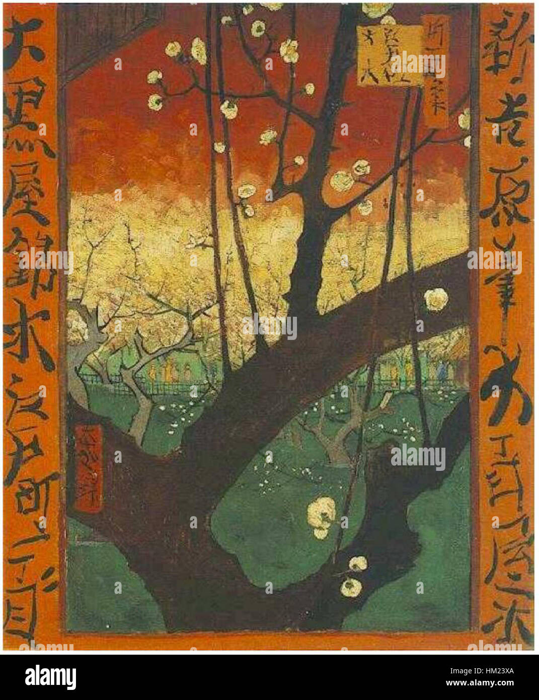 Vincent van Gogh's 1887 painting 'Japonaiserie Flowering Plum Tree ...