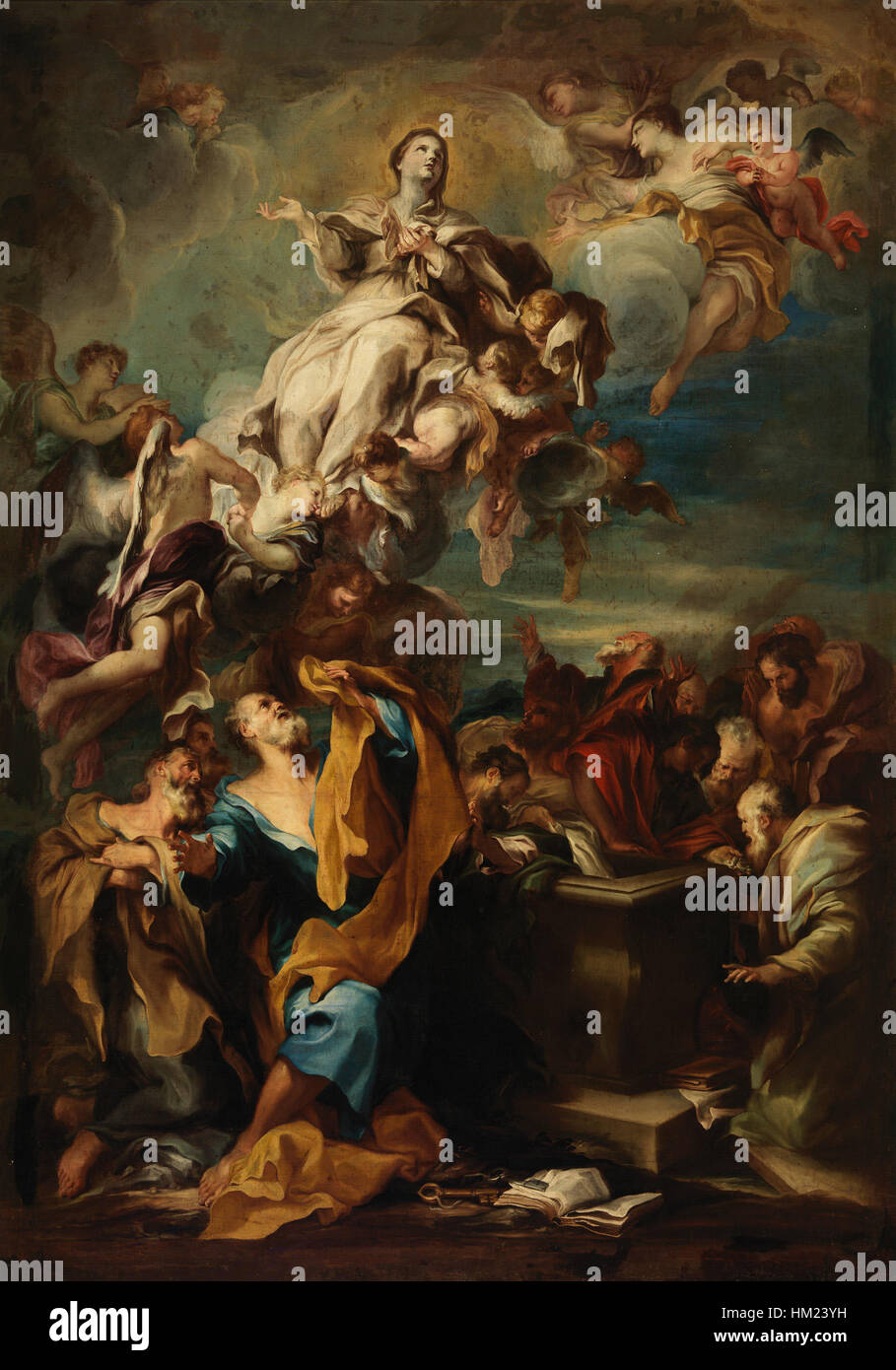 'Asuncion Prado' by Gregorio de Ferrari is a classic religious oil ...