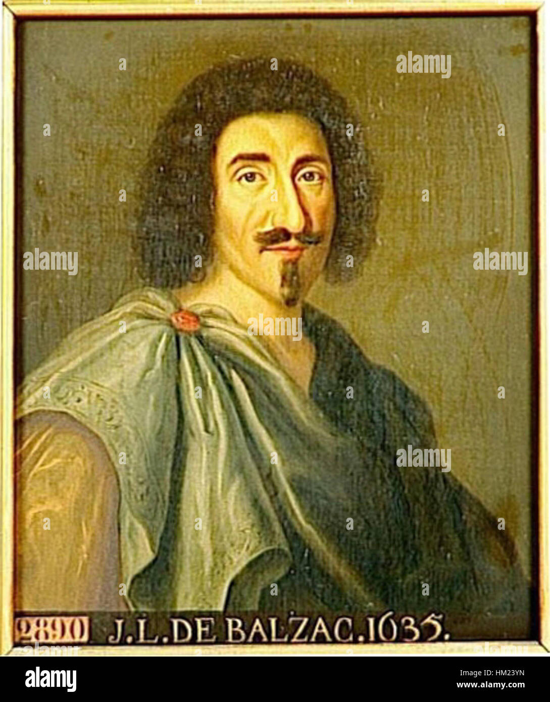 'JLGuezdeBalzac' is a portrait painting capturing the essence of a ...