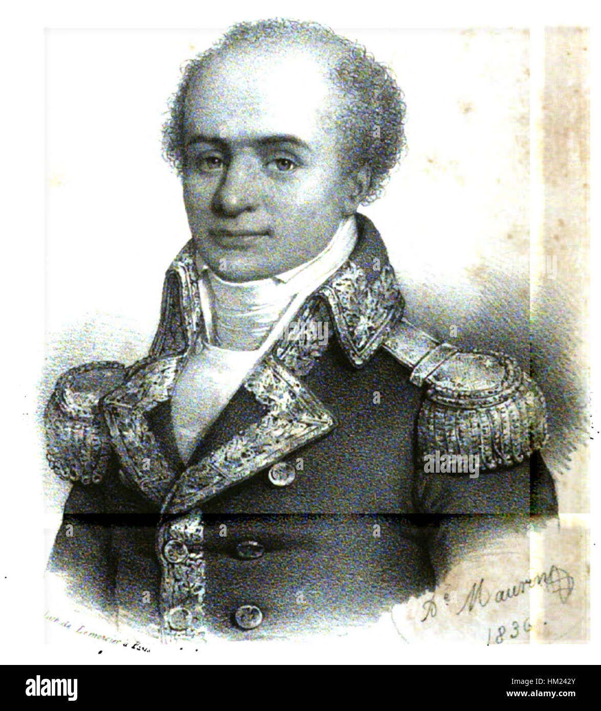 An oil painting by Joseph de Richery and Antoine Maurin, likely ...