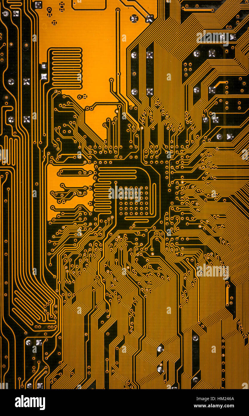 Close up of a printed computer circuit board Stock Photo - Alamy