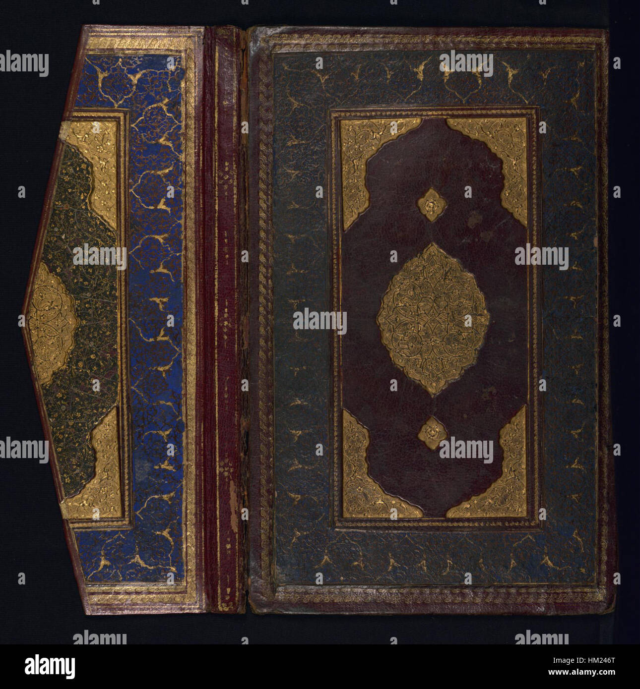 This image shows an Islamic binding from the *Kulliyat* (collected ...