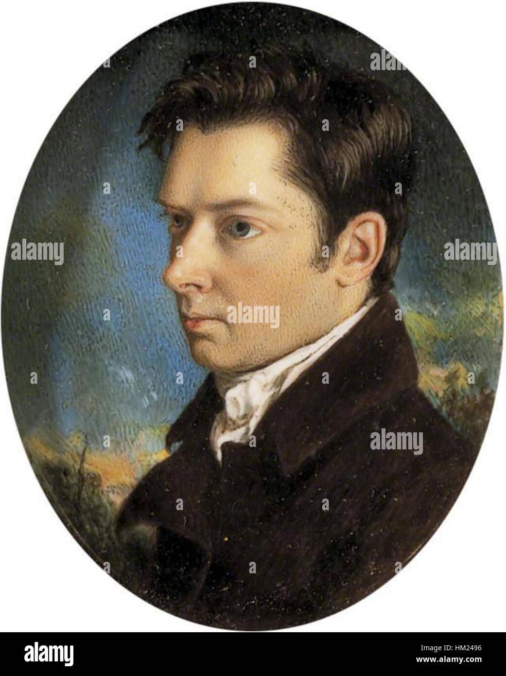 This portrait by John Hazlitt depicts his famous brother, the renowned ...