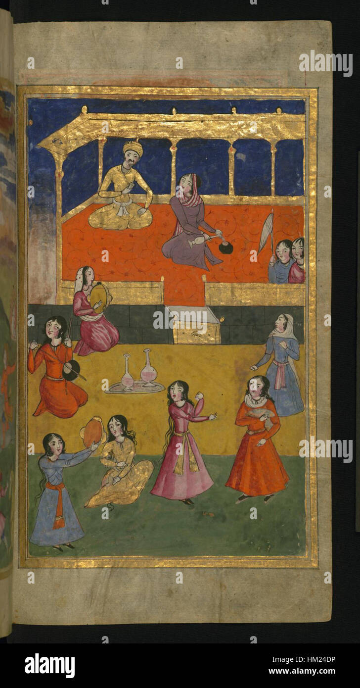 Maulana Jalal al-Din Rumi's 'A Court Scene with Musicians and Dancers ...