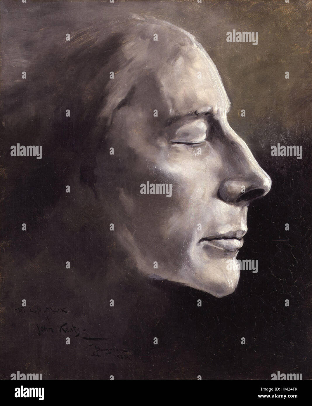 This portrait of the renowned English poet John Keats, created by ...
