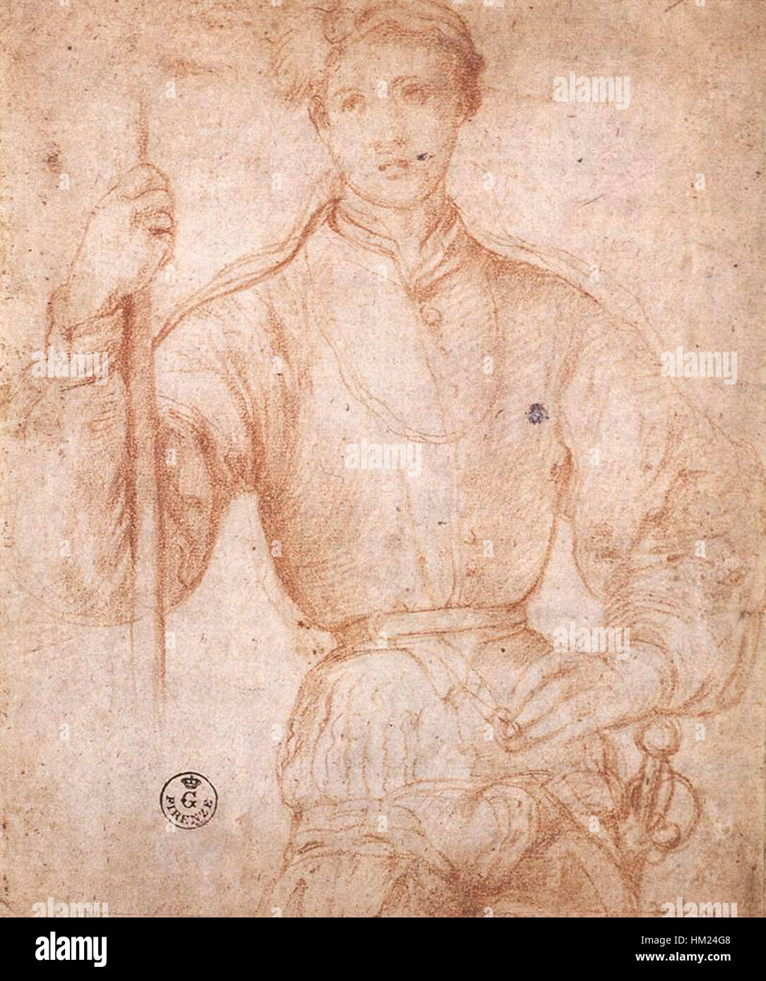 'Halberdier' by Jacopo Pontormo is a 16th-century Italian Renaissance ...