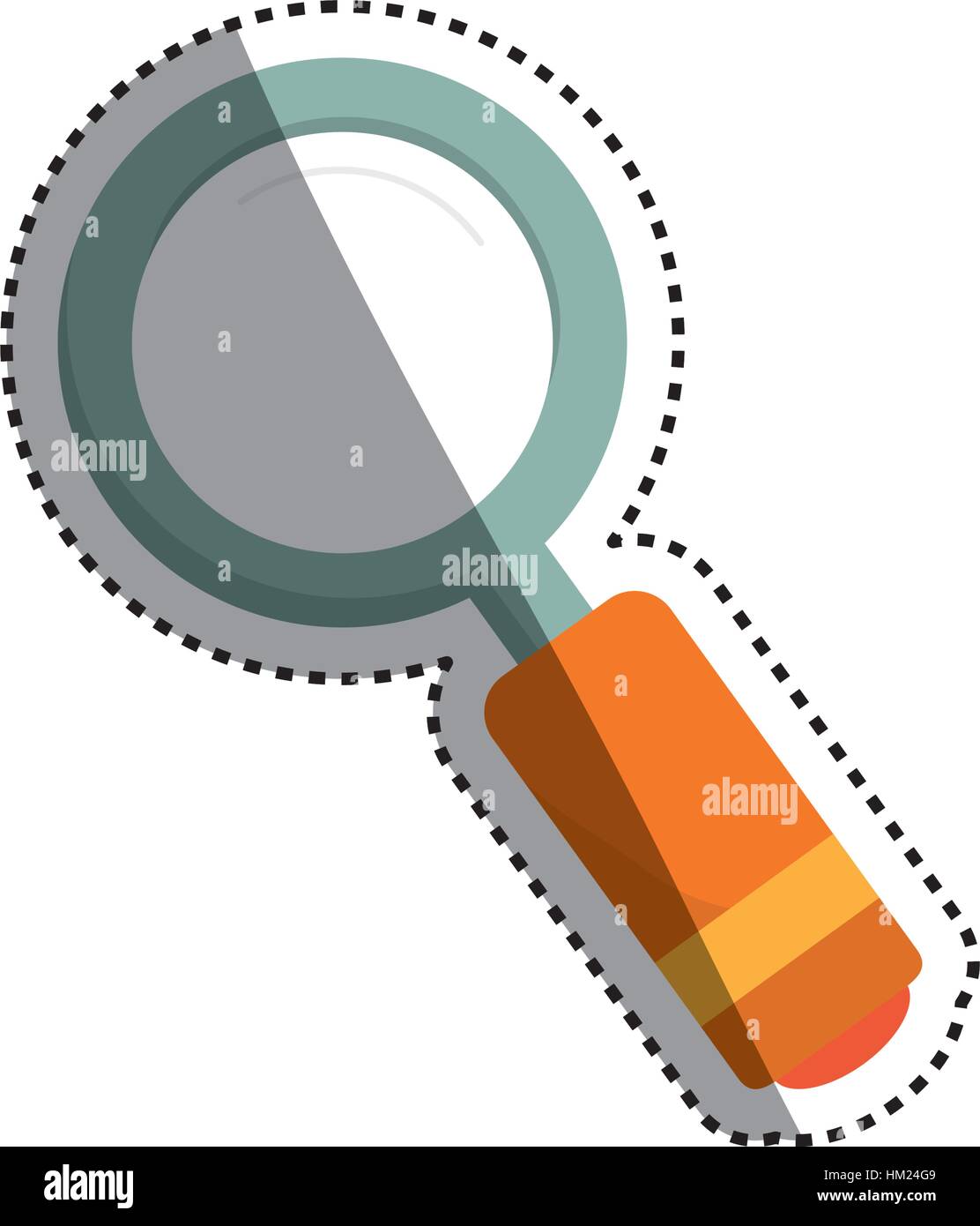 Magnifying glass lupe Stock Vector Image & Art - Alamy
