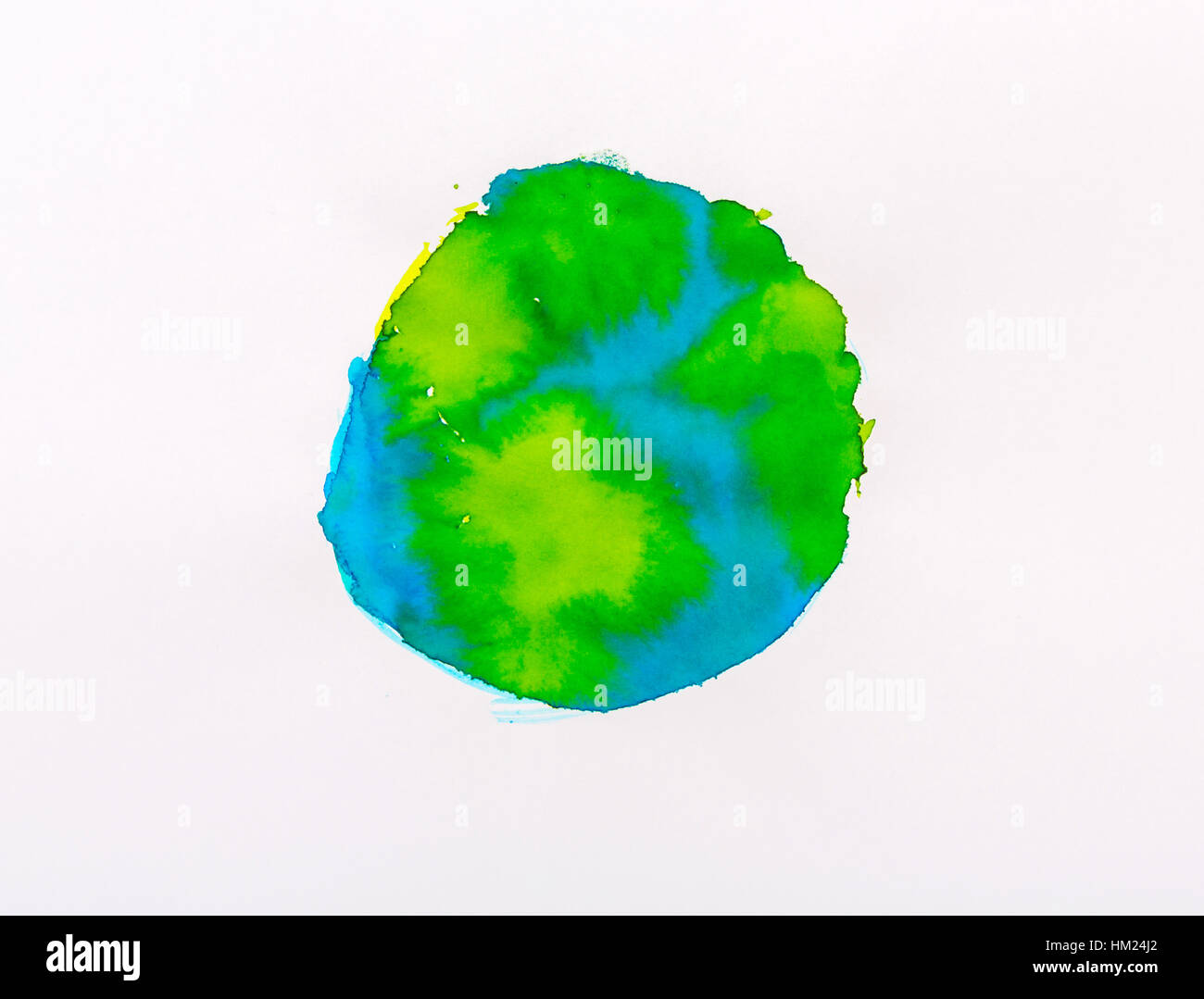 Watercolor earth hi-res stock photography and images - Alamy