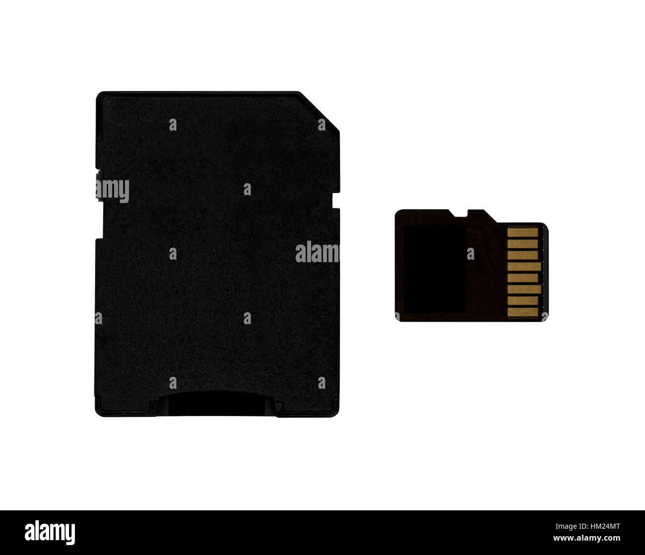 Micro sd card and adapter with clipping path Stock Photo - Alamy
