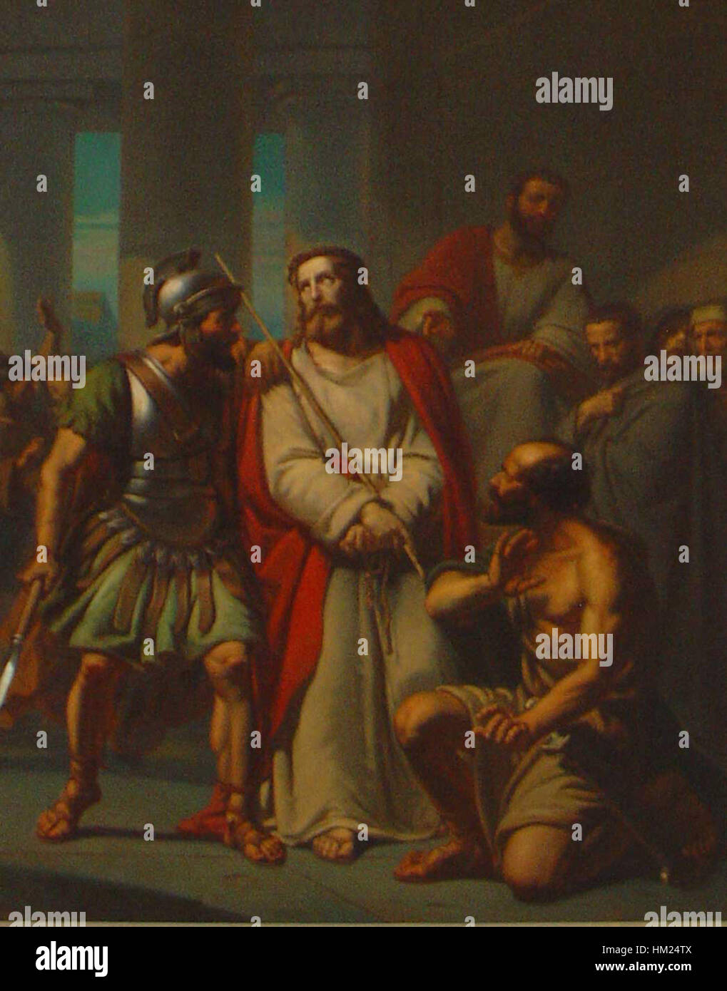 'Jezus voor Pilatus' depicts the moment when Jesus is brought before ...