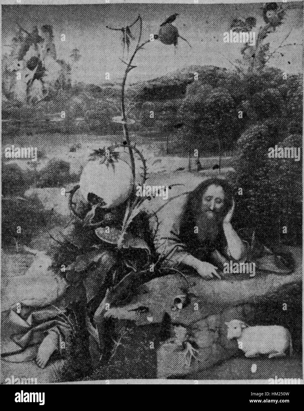 This artwork by Jheronimus Bosch depicts a surreal and fantastical ...