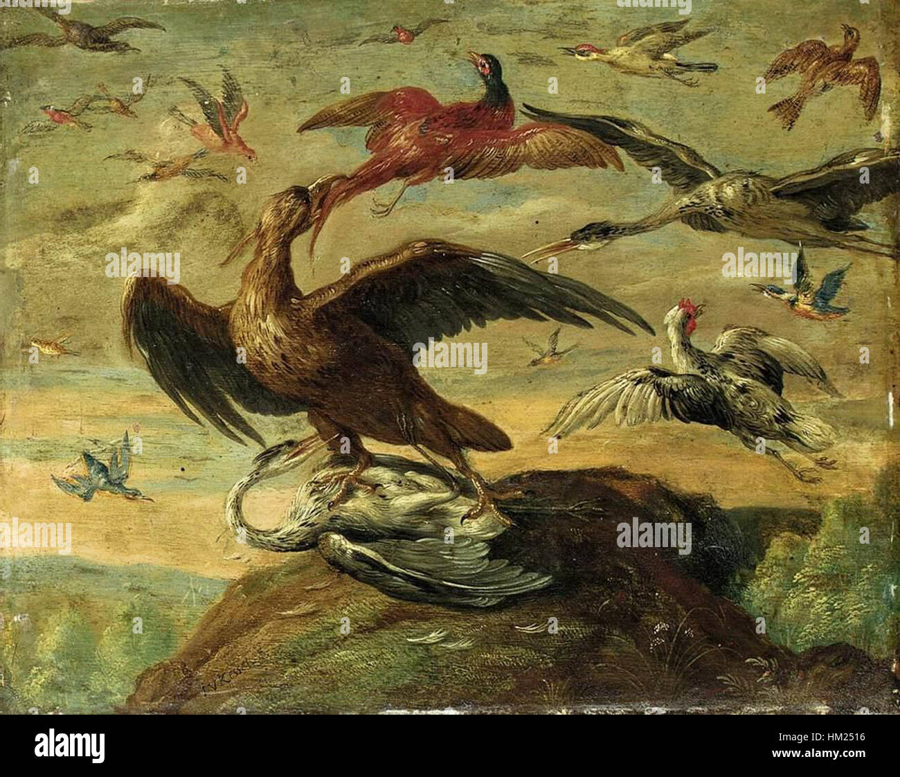 Jan van Kessel Iâ€™s painting 'Birds' from the 17th century showcases ...