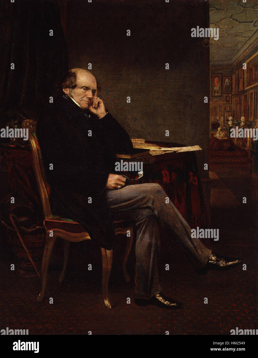 This portrait of John Russell, 1st Earl Russell, by artist Lowes Cato ...