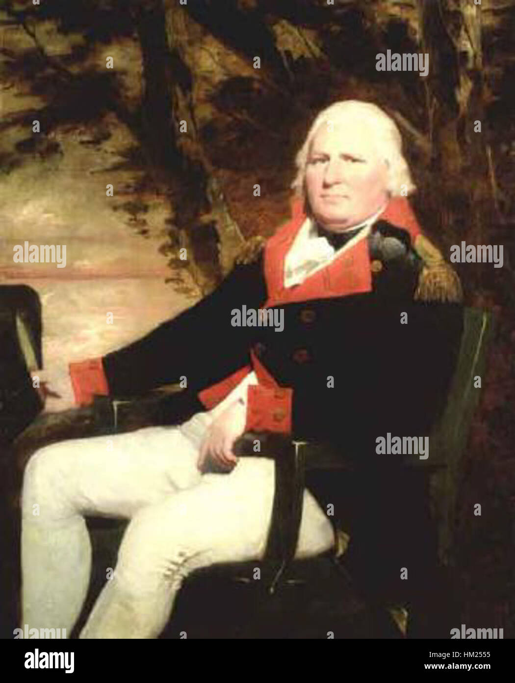 This portrait of Governor Henry Hamilton represents his role as a ...