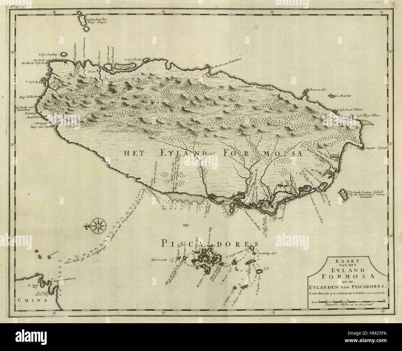 The *Kaart van het Eyland Formosa* is a historical map depicting the ...