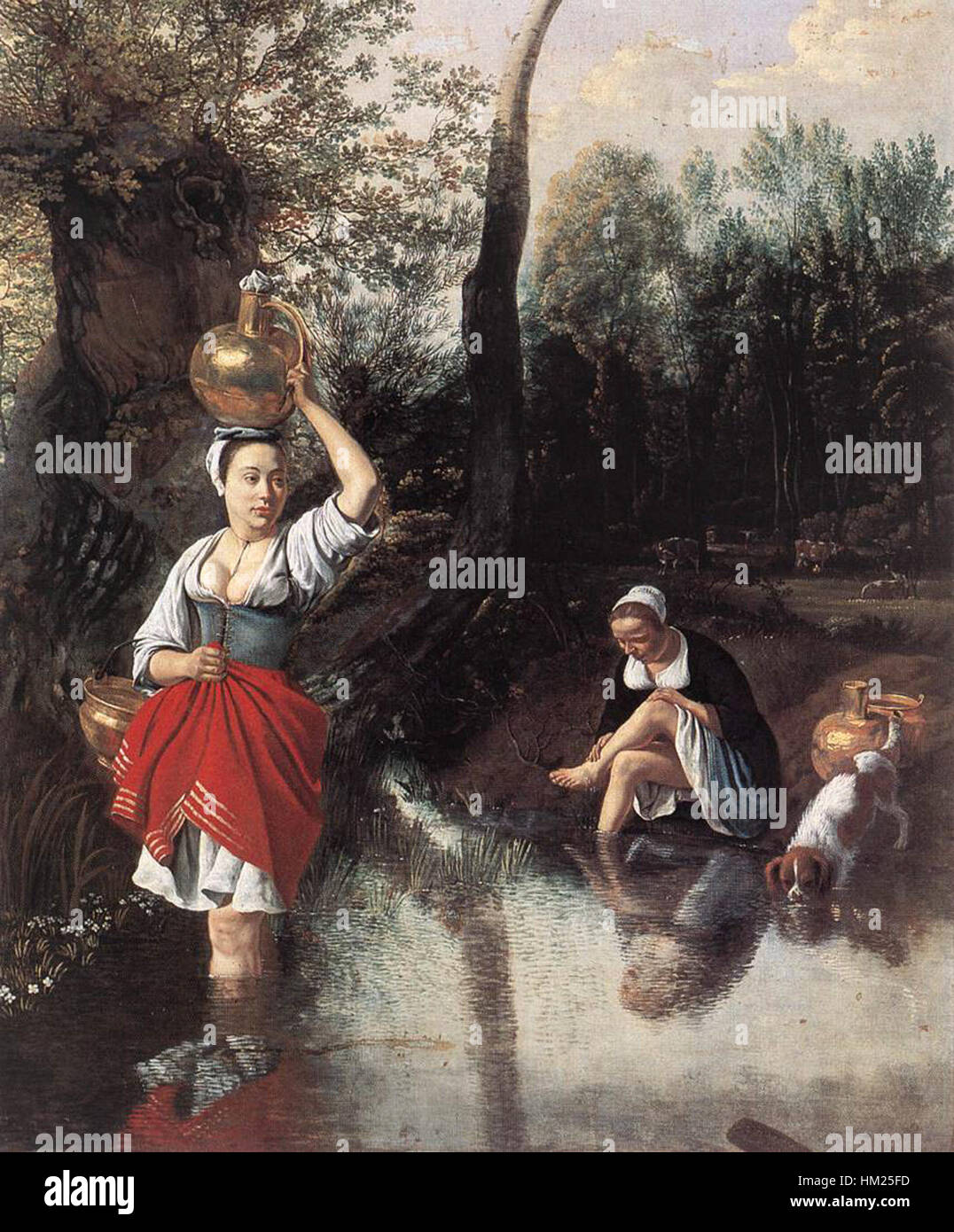 'The Wager' by Jan Siberechts, an artwork encompassing painting, sketch ...