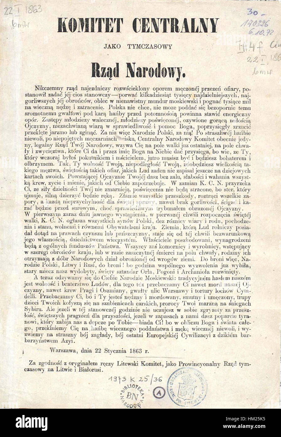 The 1863 uprising hi-res stock photography and images - Alamy