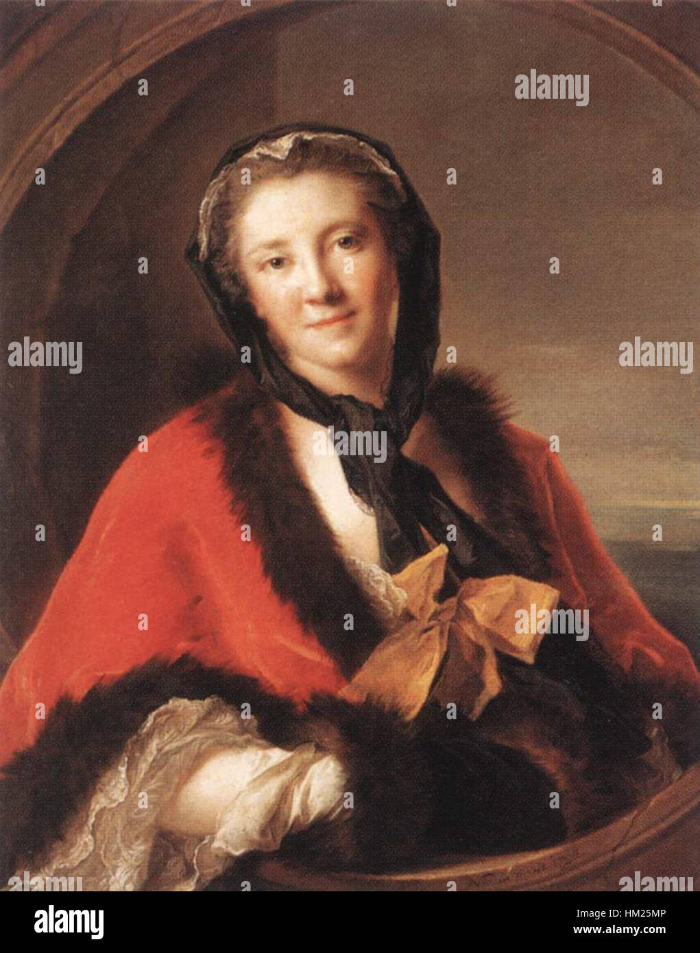 A portrait by Jean-Marc Nattier of the Comtesse Tessin, showcasing the ...