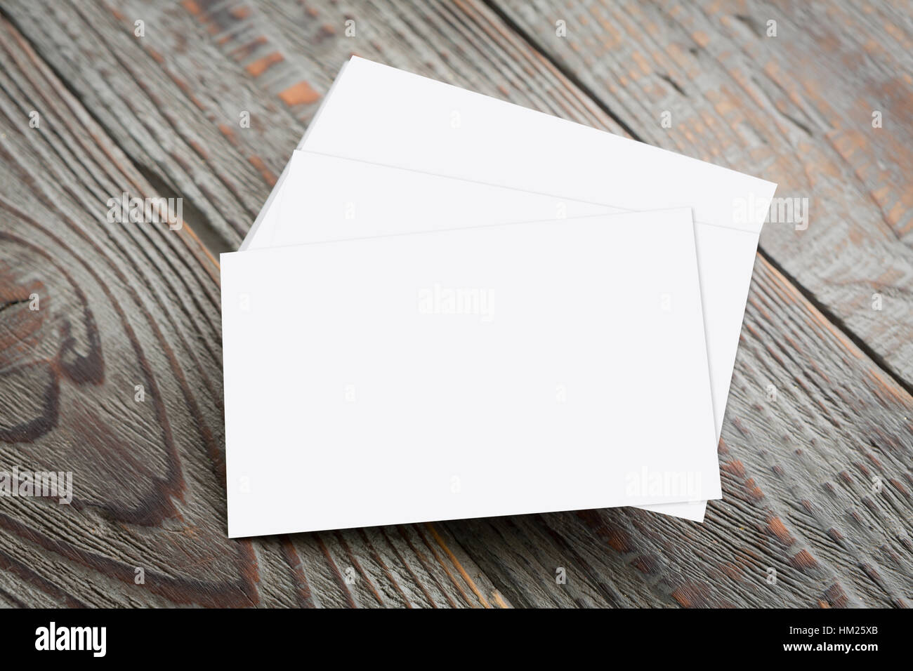 Business cards on wood table ( with separate layer clipping path : Card ...