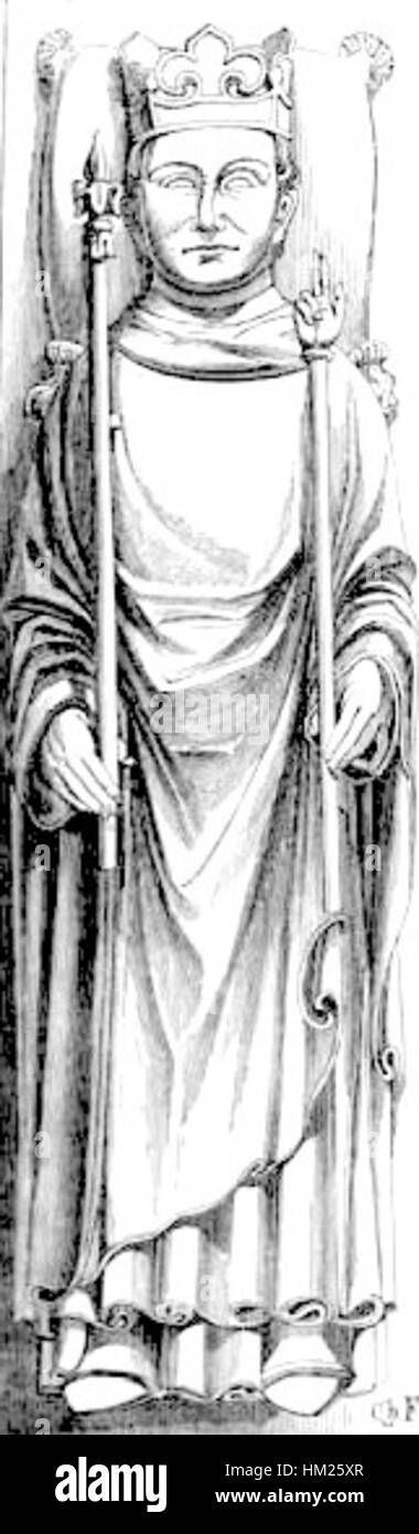 A photograph of the tomb of King Karel VI, an important historical ...