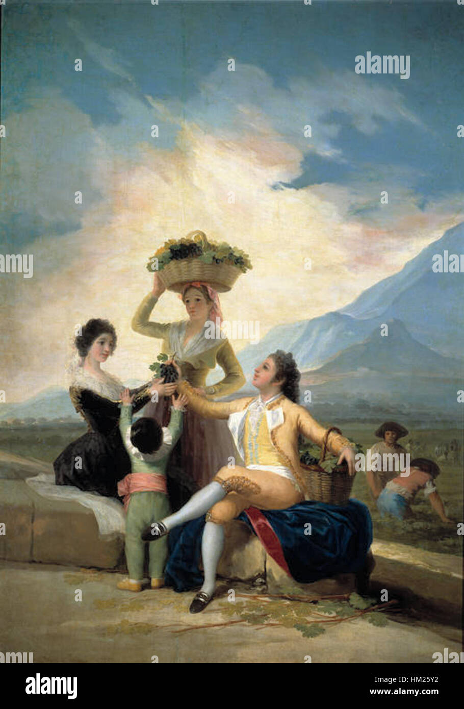 La vendimia, meaning 'the harvest' in Spanish, is a painting that ...