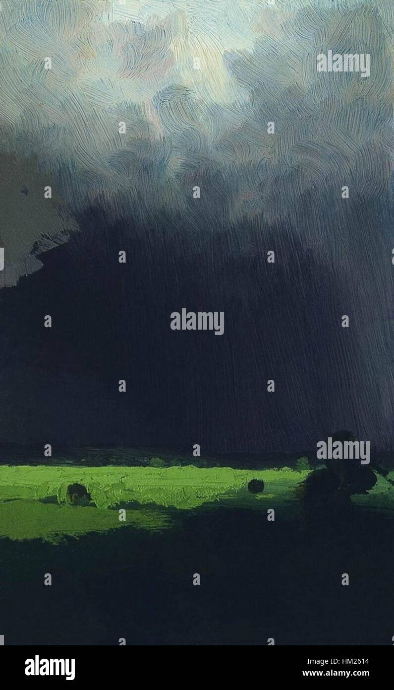 'After Thunderstorm' by Arkhip Kuindzhi, created in 1879, portrays a ...