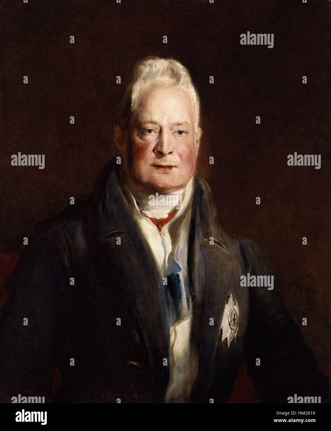 This oil painting by Sir David Wilkie depicts King William IV, a ...