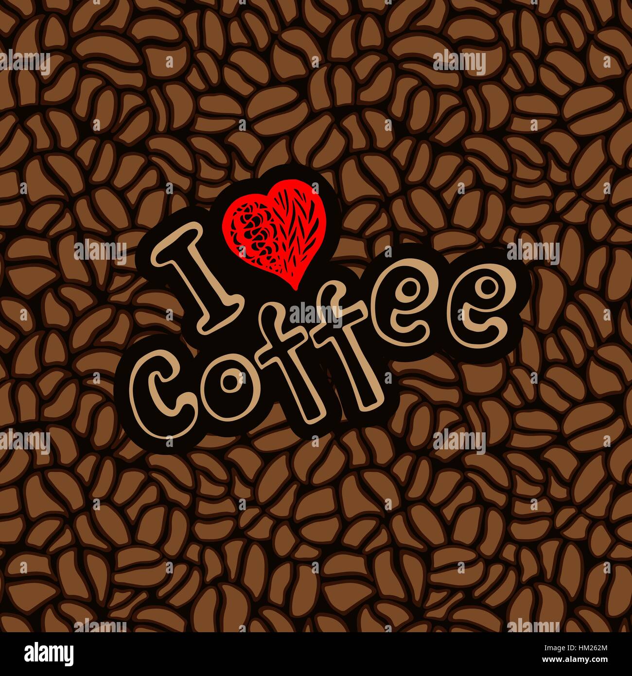 Brown textured background with coffee beans Stock Vector Image & Art ...