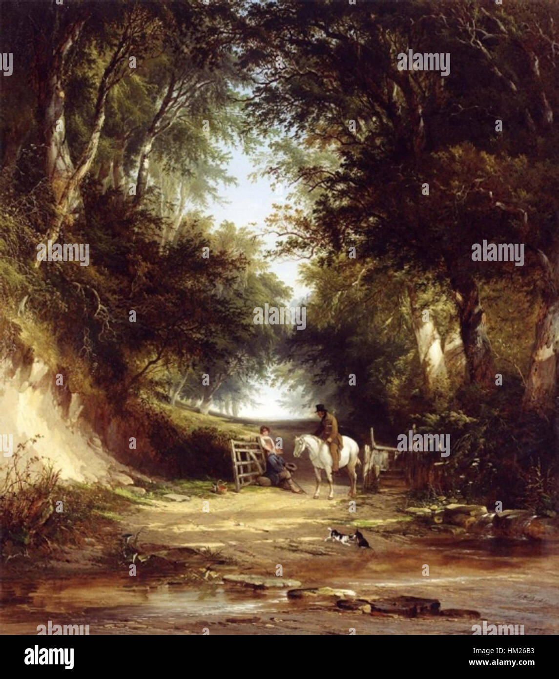 Henry Boddington's 'Path Through the Woods' (1851) is a landscape ...
