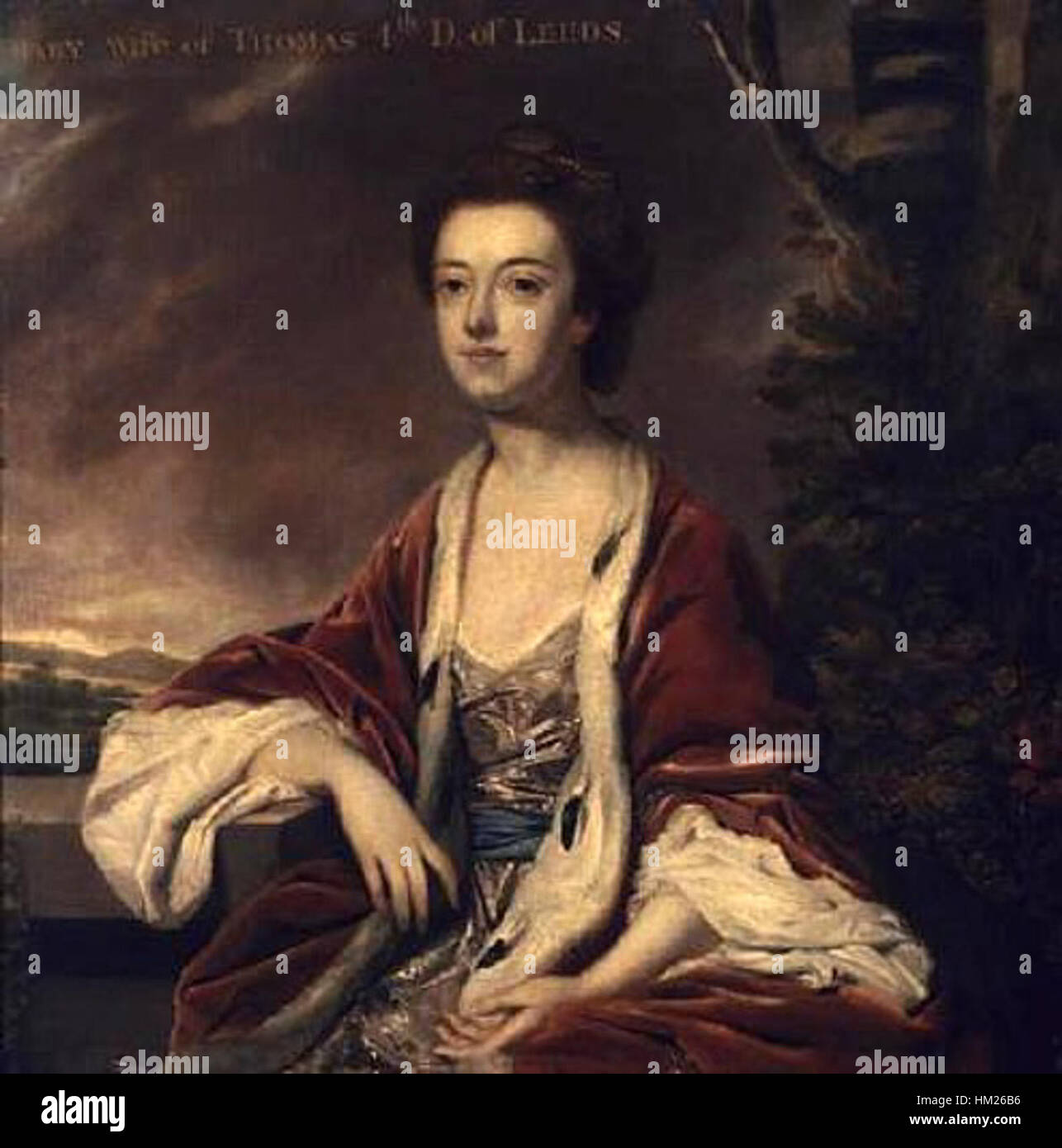 This portrait from 1760 features Lady Mary, the Duchess of Leeds ...