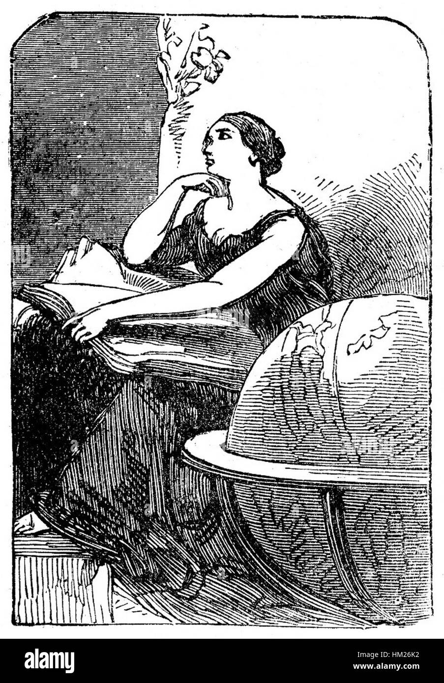 This mid-19th century engraving of Hypatia, the renowned philosopher ...